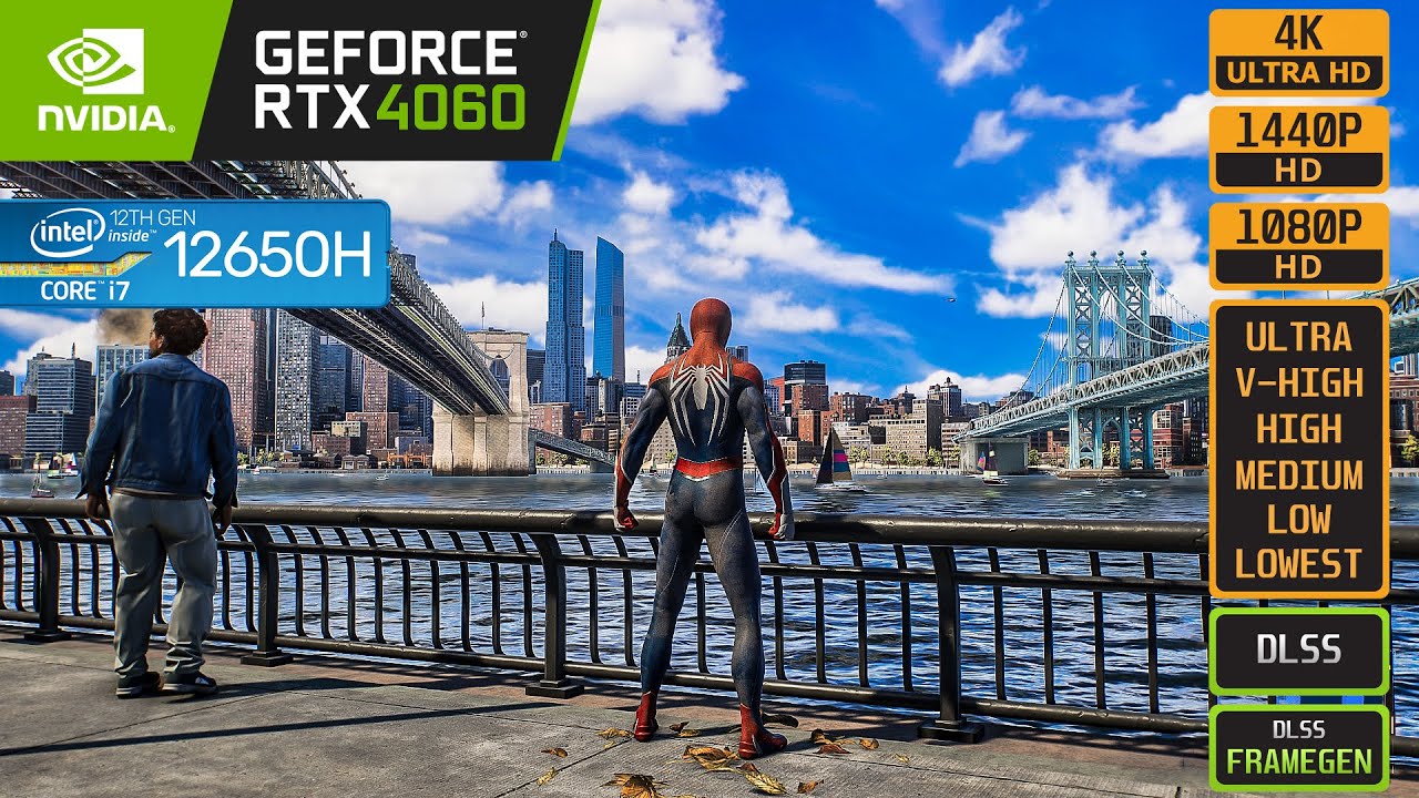 MARVELS SPIDER-MAN 2 - RTX 4060 - i7 12650H - GIGABYTE G5 KF5 (LAPTOP ...