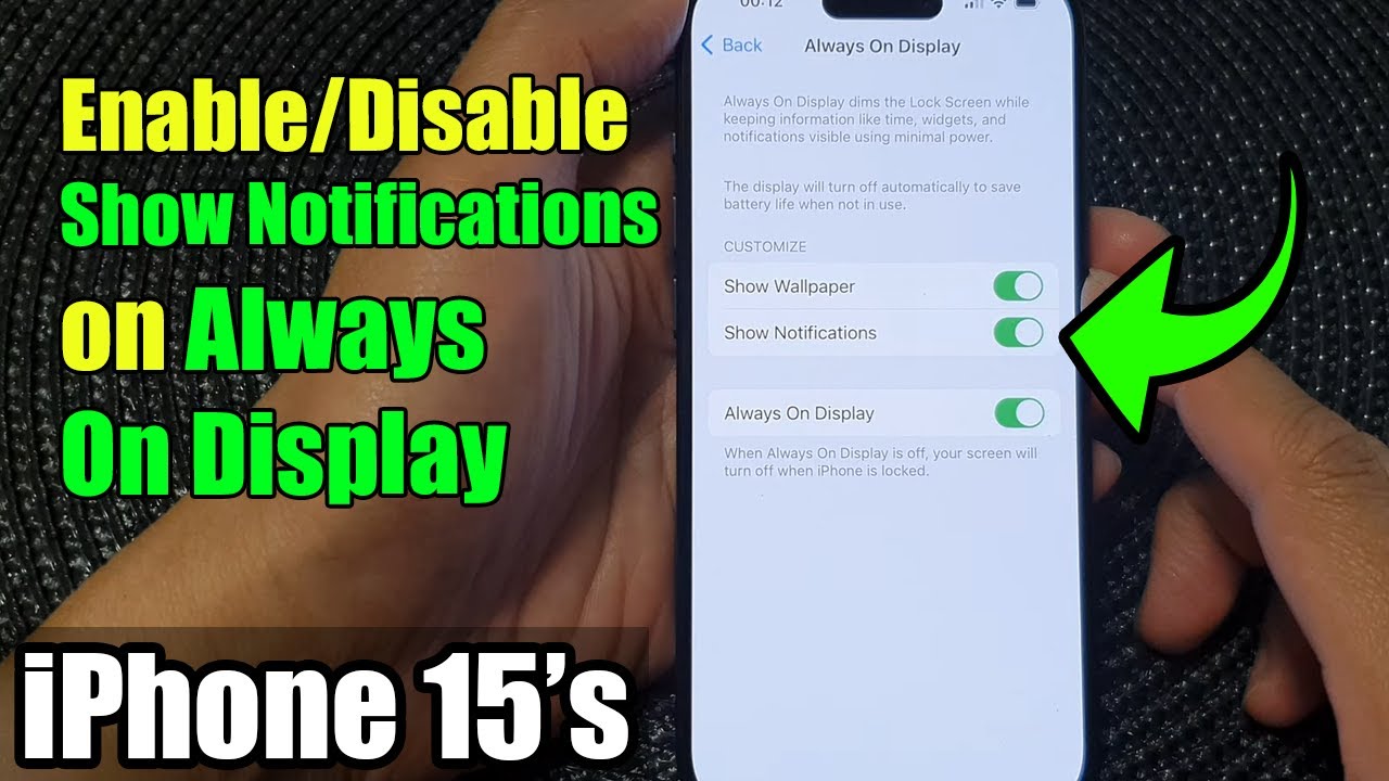 iPhone 15/15 Pro Max: How to Enable/Disable Show Notifications on ...