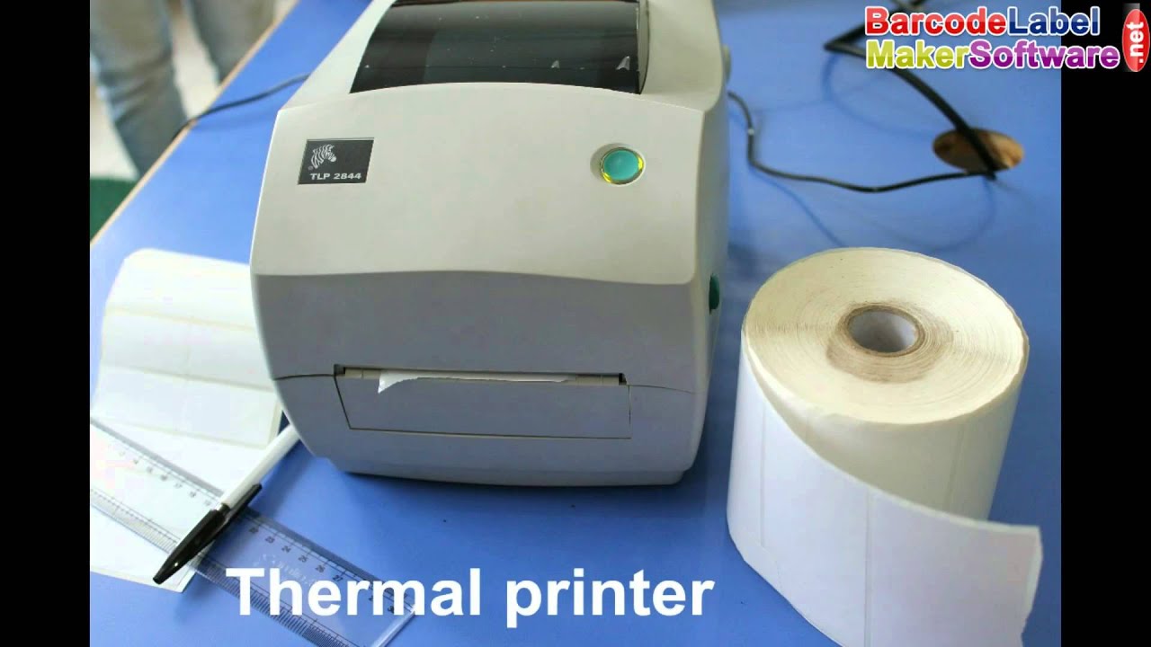 How to print linear and 2D barcode labels using barcode printer - YouTube