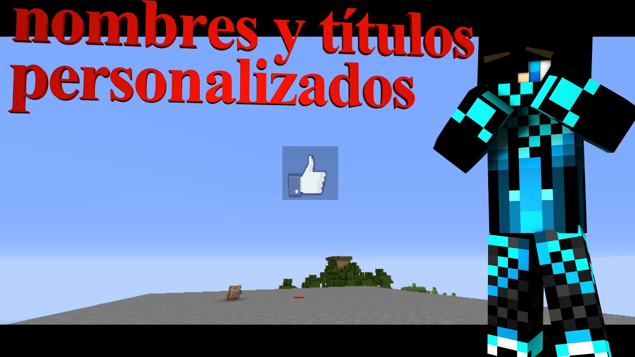 como personalizar un titulo en minecraft truco mapas de aventura - YouTube