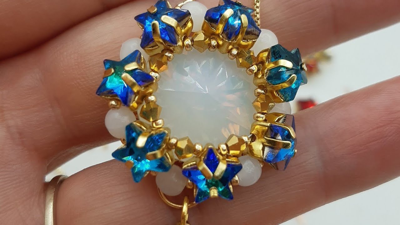 Diy😍 video tutorial,,NOTTE DI STELLE,,#orecchini #pendant #ciondolo #earrings - YouTube