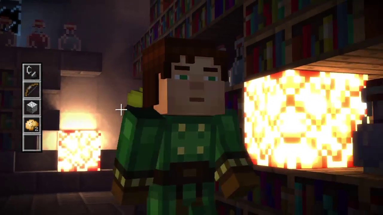 Minecraft Story Mode searching for the book - YouTube