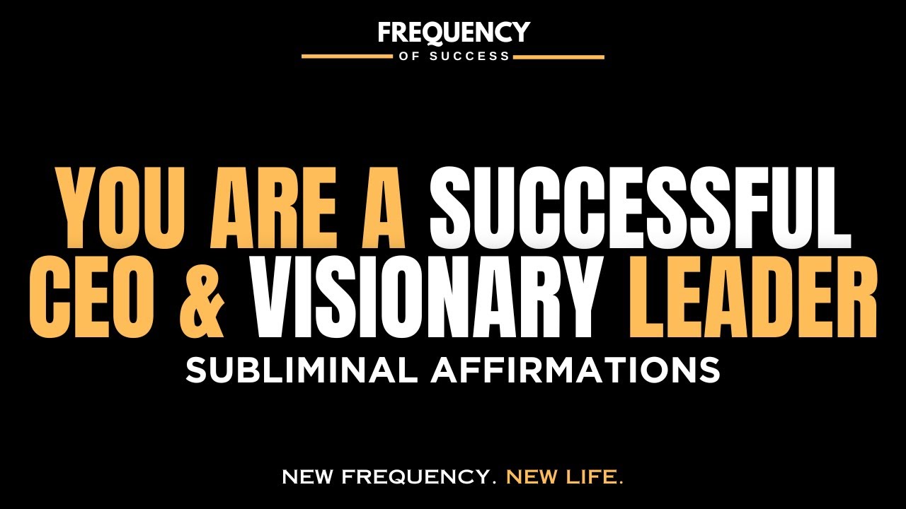 [EXTREMELY POWERFUL] YOU ARE A SUCCESSFUL CEO & VISIONARY LEADER ...