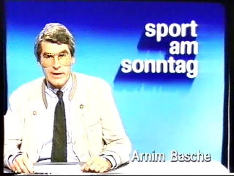 Eine Ausgabe SPORT AM SONNTAG mit ARNIM BASCHE (17.08.1986 - FRAGMENT ...
