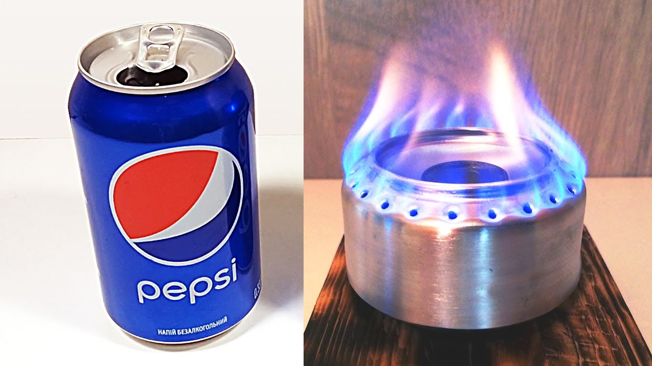 How to Make a Powerful Alcohol Mini Stove from Soda Cans | DIY Camping ...
