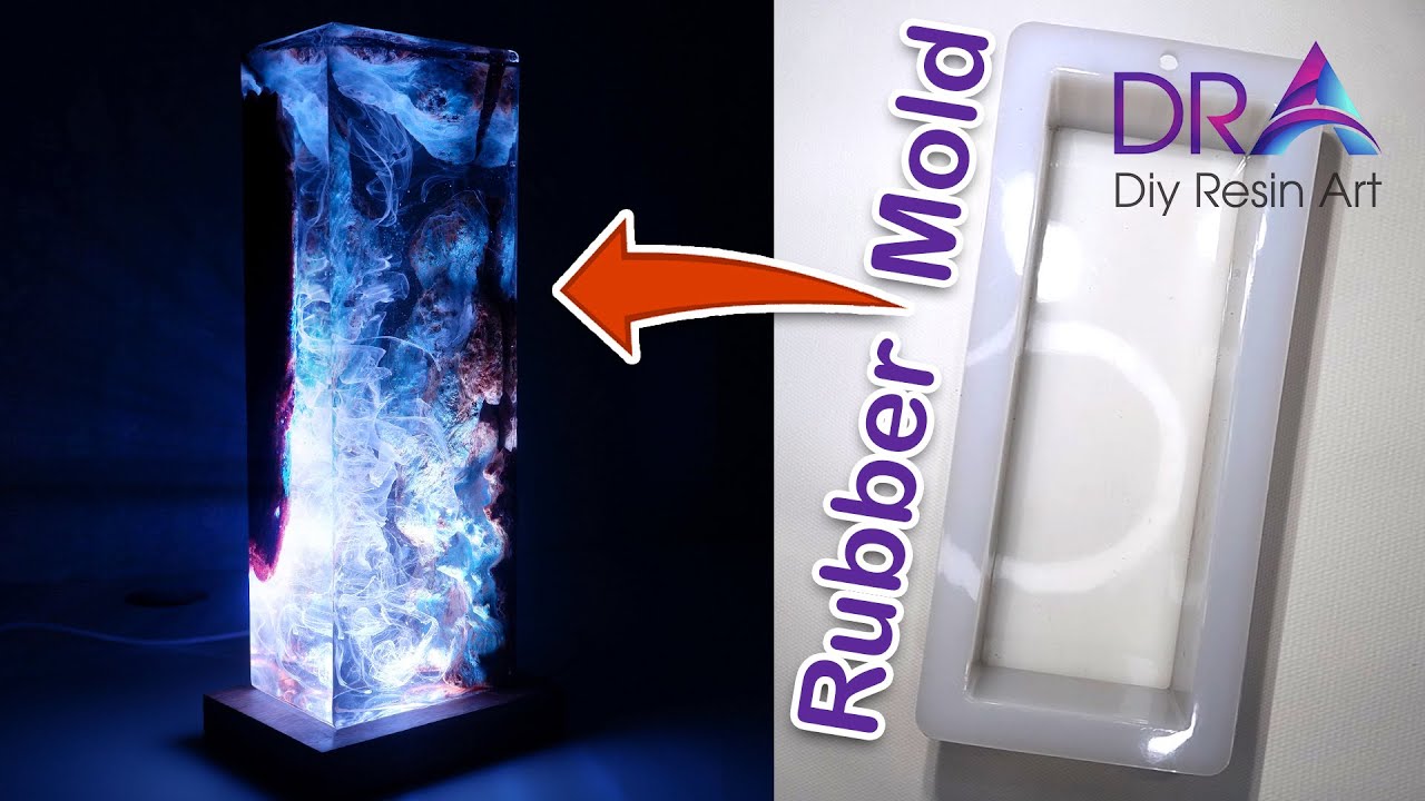Easy to make Epoxy Lamp Art with Rubber Mold & DRA | Diy Resin Art ...
