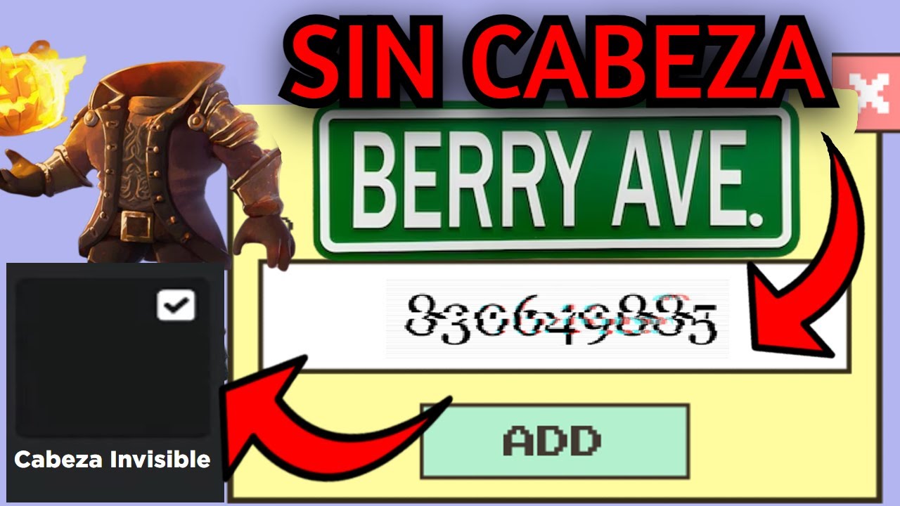 CÓDIGO Para Quedarte SIN CABEZA En Berry Avenue! (ROBLOX HEADLESS) - YouTube