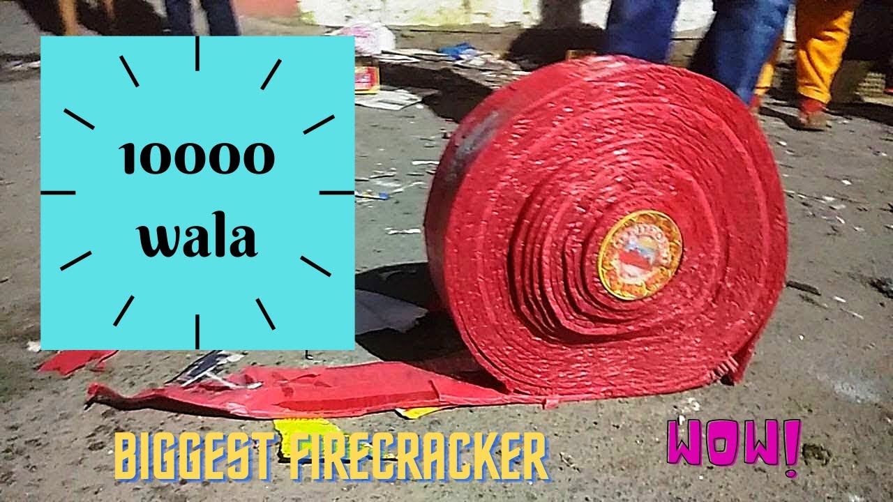 BIGGEST DIWALI FIRECRACKER 10000 WALA - YouTube
