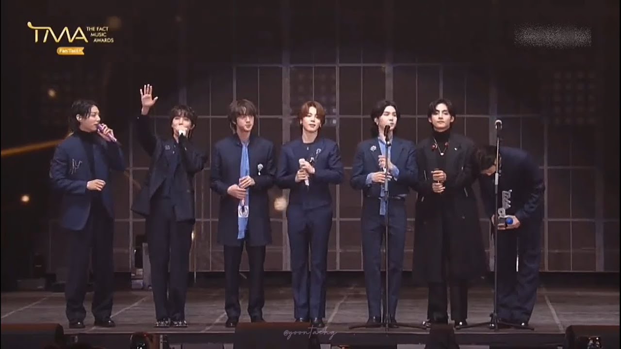 221008🏆BTS (방탄소년단) Discursos de Aceptacion por 7 premios ganados en TMA 2022 + 'Yet to Come ...