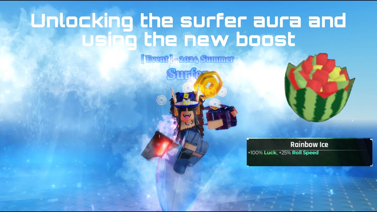 Unlocking the surfer aura and using the new boost (Sols Rng) - YouTube