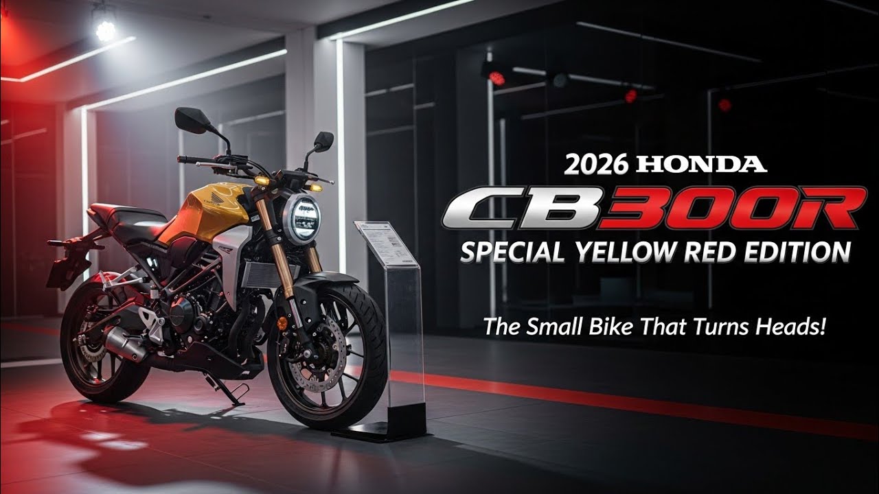 The New 2026 Honda CB300R Special Yellow Red Edition – The Perfect ...