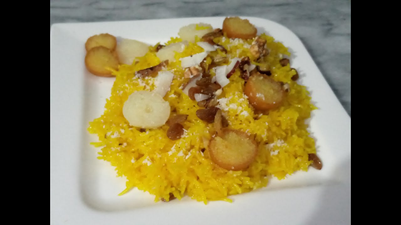 Punjabi Zarda Recipe | Desi sweet Rice - YouTube