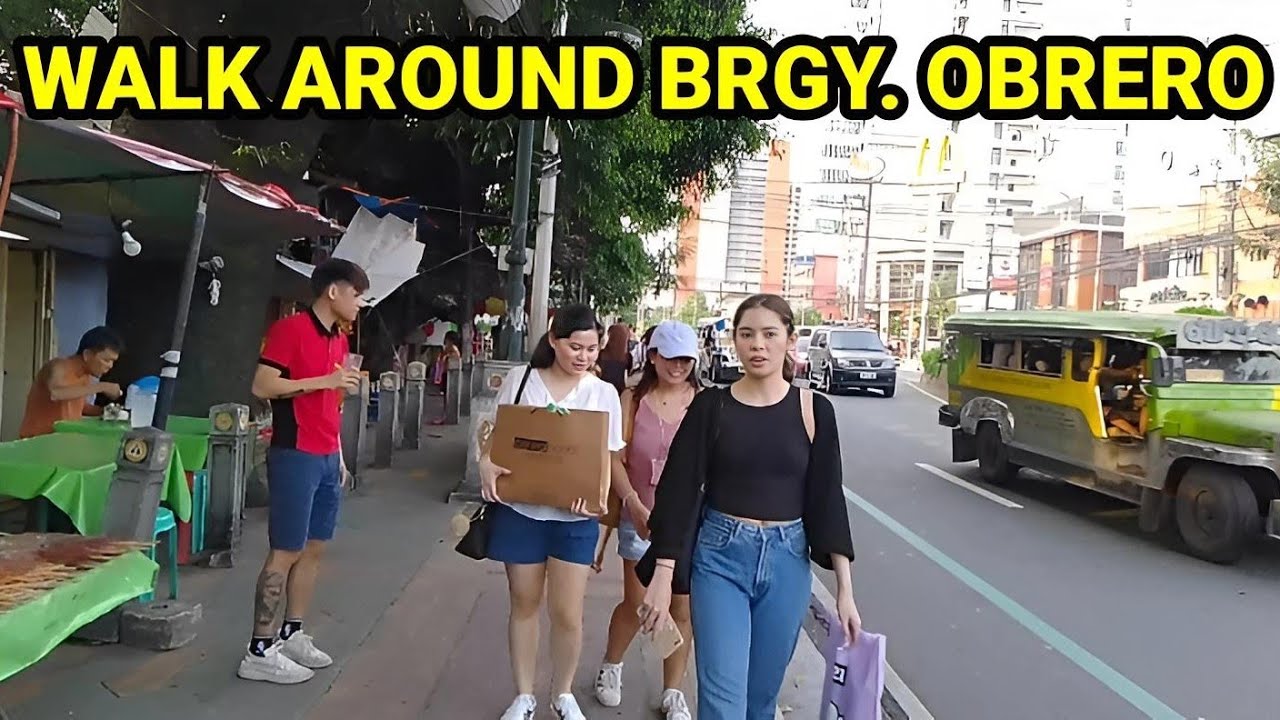 WALK AROUND BARANGAY OBRERO QUEZON CITY | PHILIPPINES - YouTube