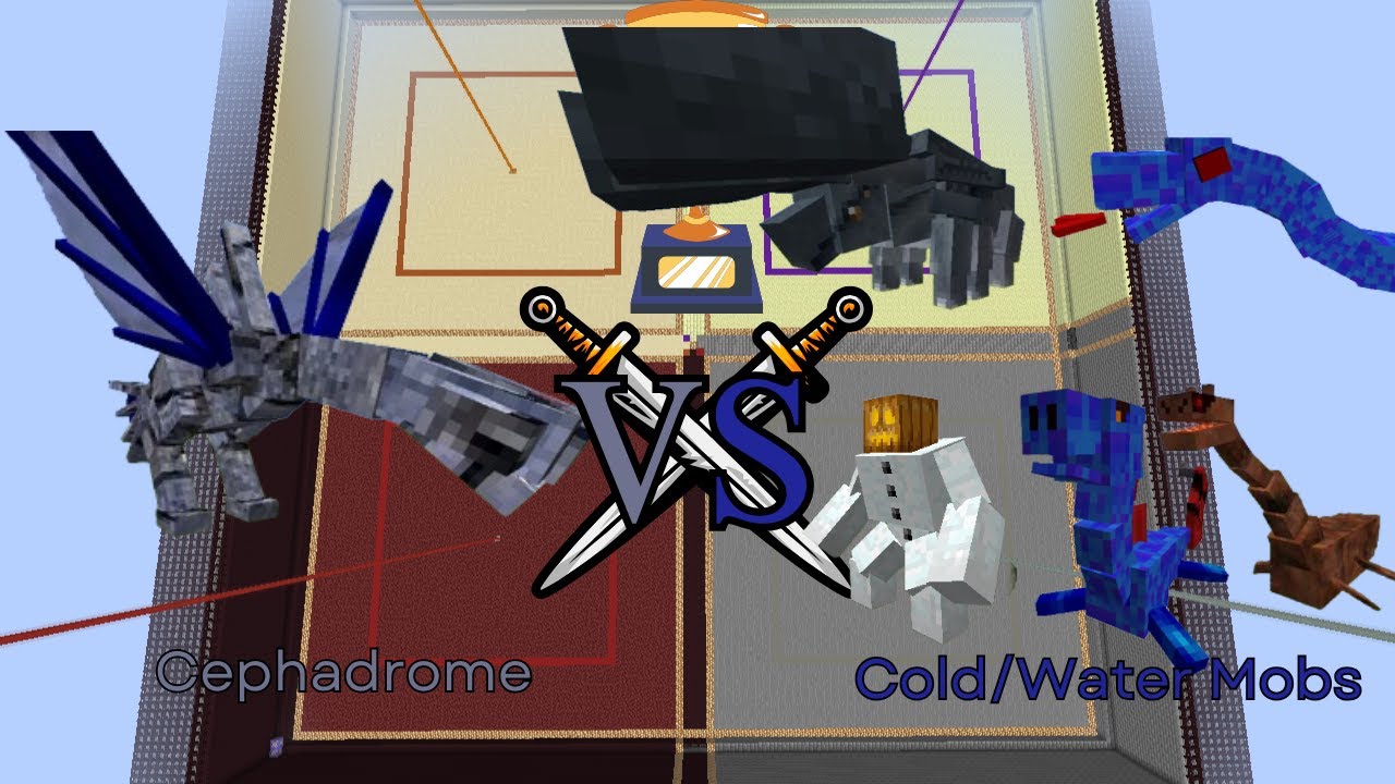 Cephadrome vs Cold/Water Mobs | Minecraft 1.6.4 - YouTube