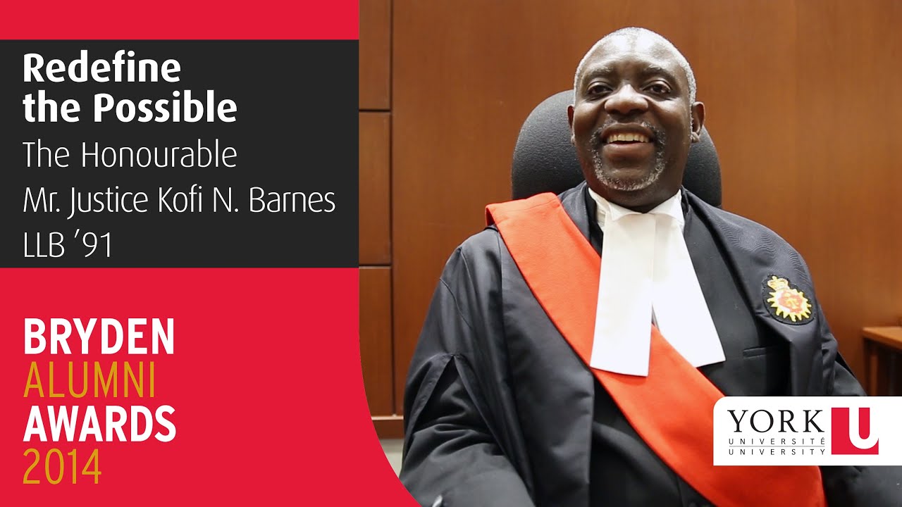 2014 Bryden Alumni Awards - Kofi N. Barnes, LLB ‘91 (Redefine the ...