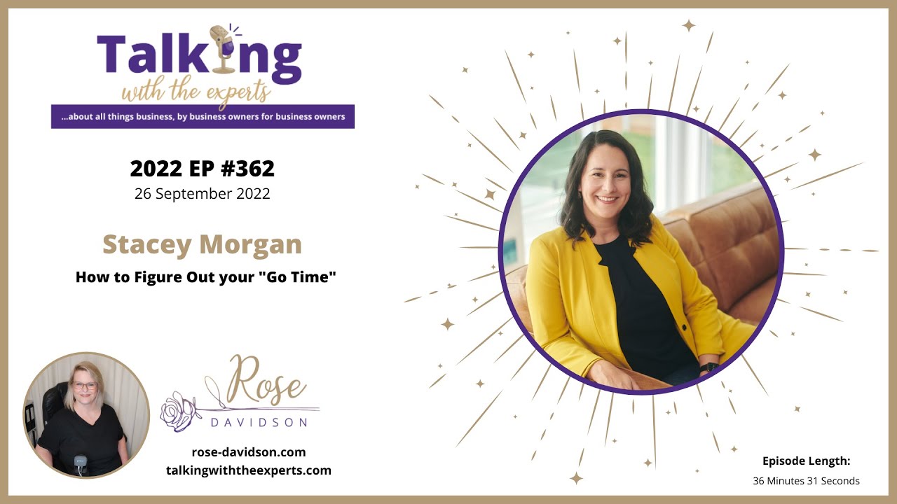 2022 EP #362 Stacey Morgan - How to Figure Out Your 'Go Time' - YouTube