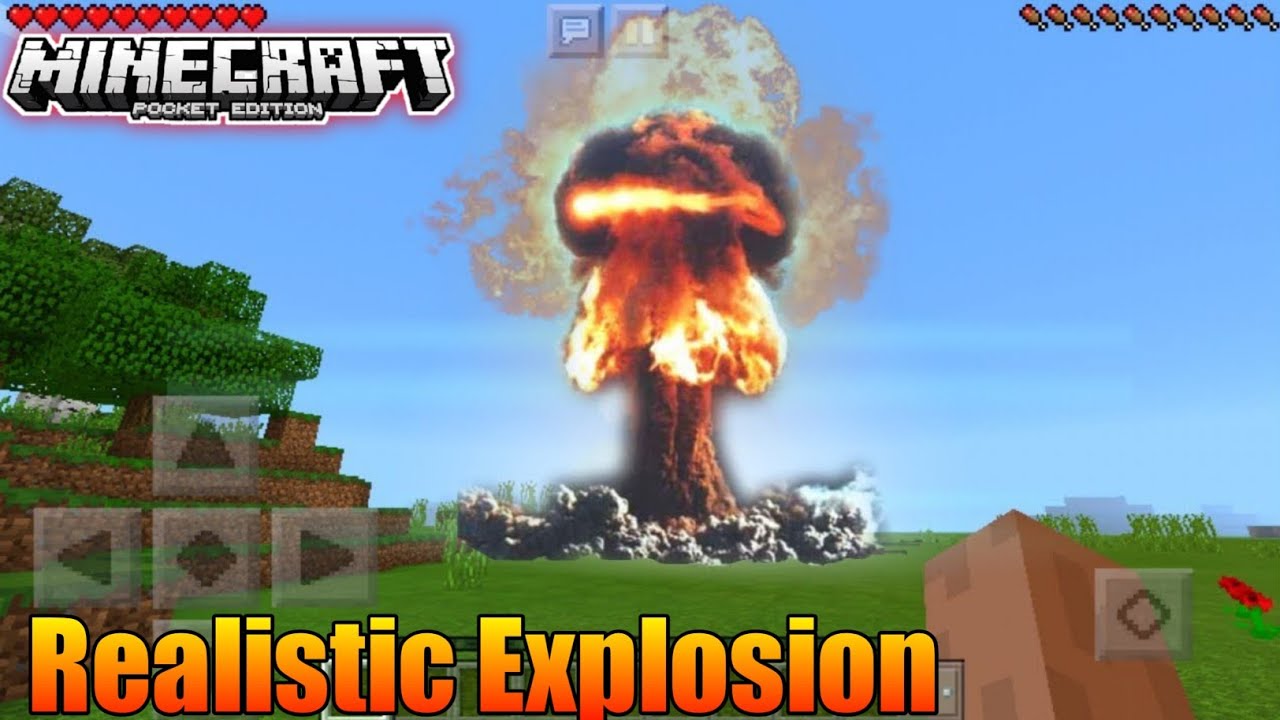 Realistic Explosion Addon for Mcpe mod | Realistic Explosion mod for ...
