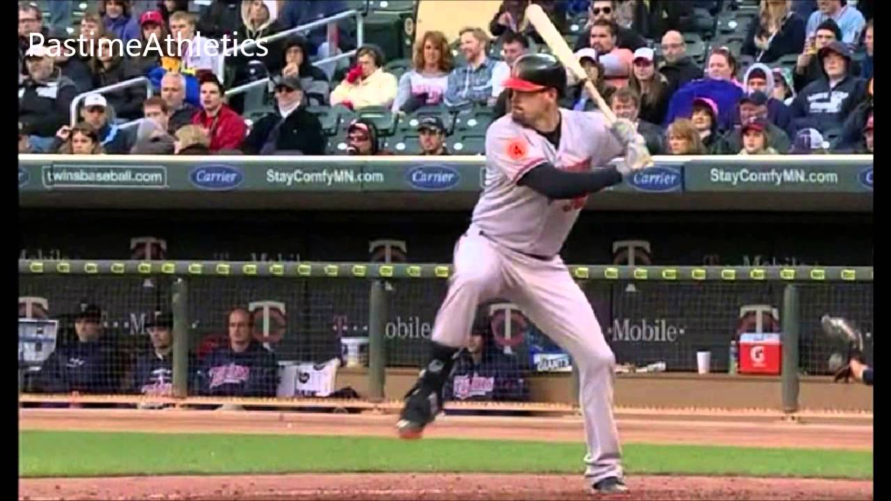 Matt Wieters Slow Motion Home Run Baseball Swing Hitting Mechanics ...