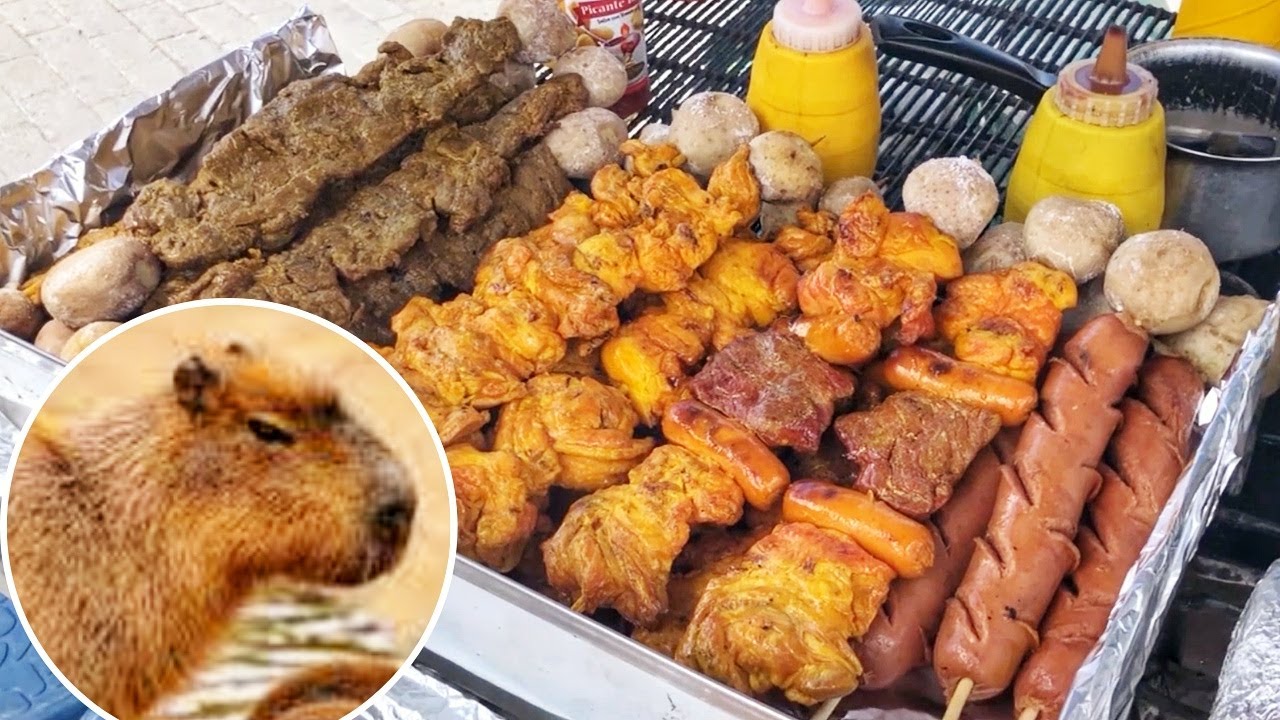 The Largest Rodent Is A Delicacy | Colombian Pincho | Grilled Skewers ...