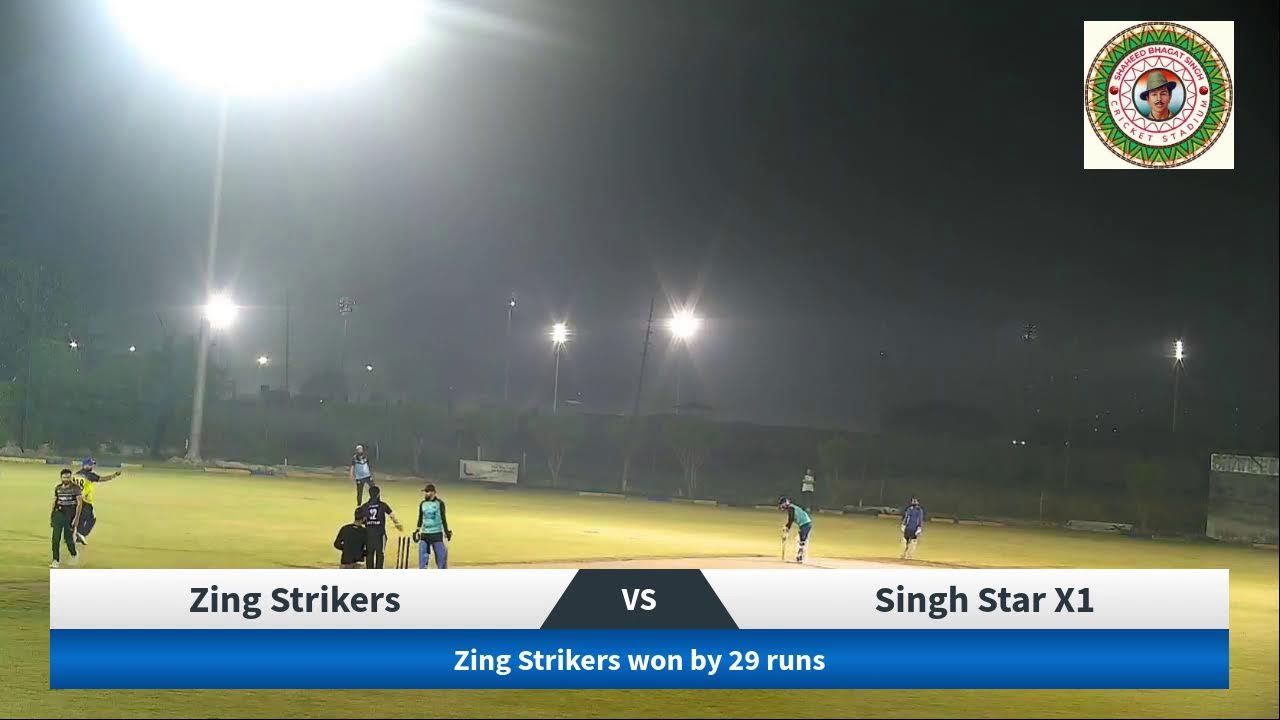 Zing Strikers vs Singh Star X1 Live Cricket Match | 22-Mar-25 08:12 PM ...