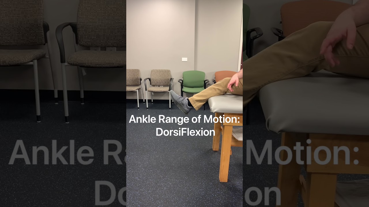Ankle Range of Motion: DorsiFlexion - YouTube