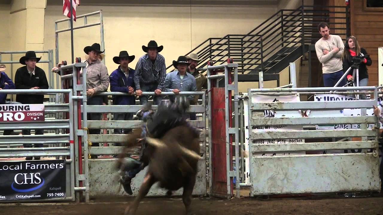 Tyler Johnston gets thrown by C'N Stars 8815 Corkey. Kalispell, MT PBR ...