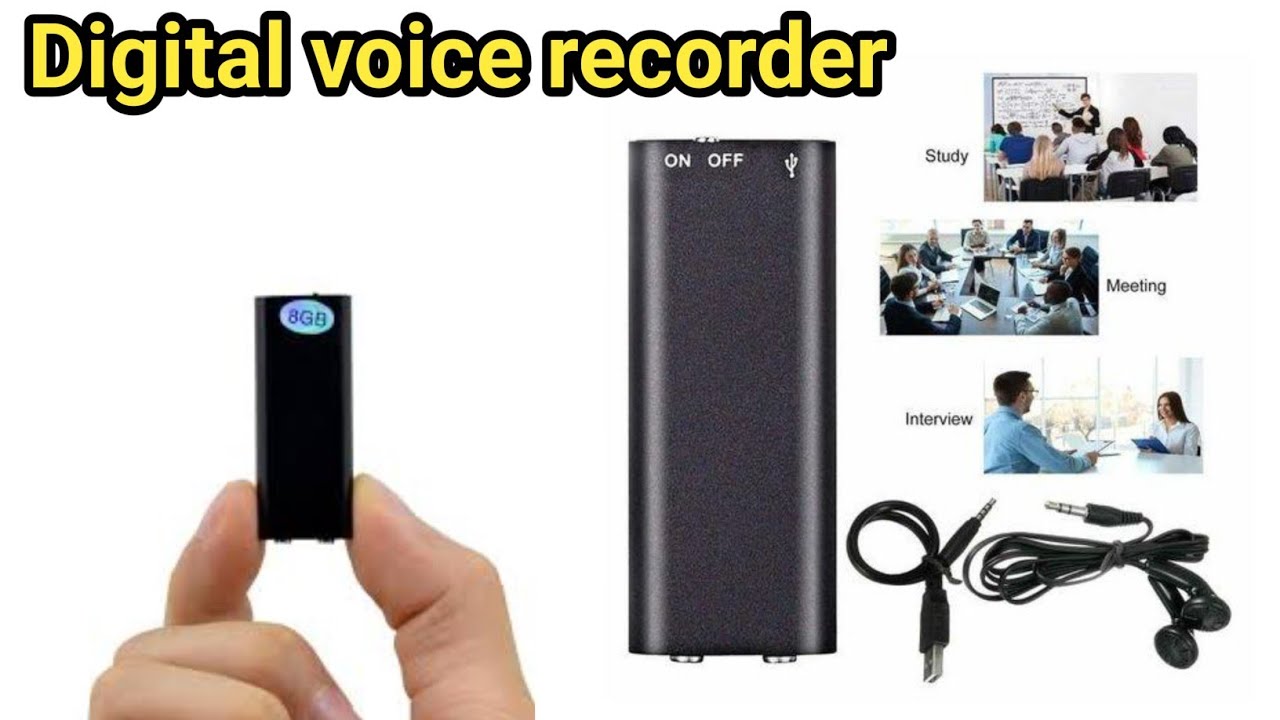 Mini Voice Recorder Super Slim || 8GB - YouTube