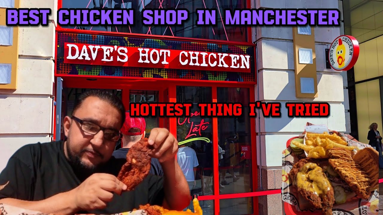 CRYING eating SPICY Chicken from DAVES Hot Chicken | Mancheser - YouTube