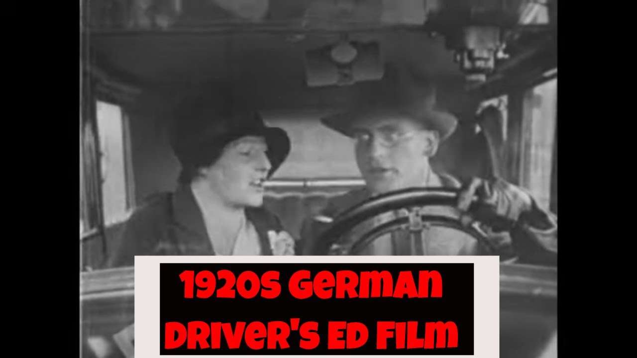 "HOW TO DRIVE PROPERLY" 1920s GERMAN DRIVER'S EDUCATION FILM CAR VS ...