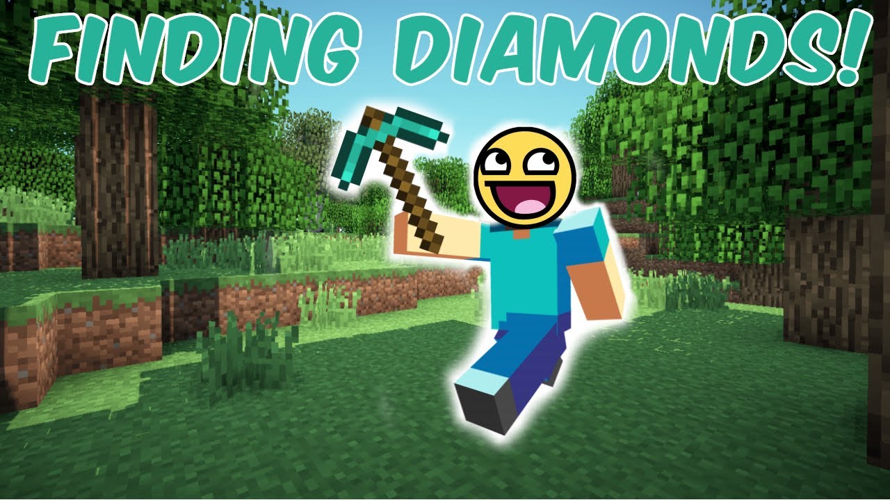NOOB HUNTING FOR DIAMONDS!! (Minecraft) - YouTube