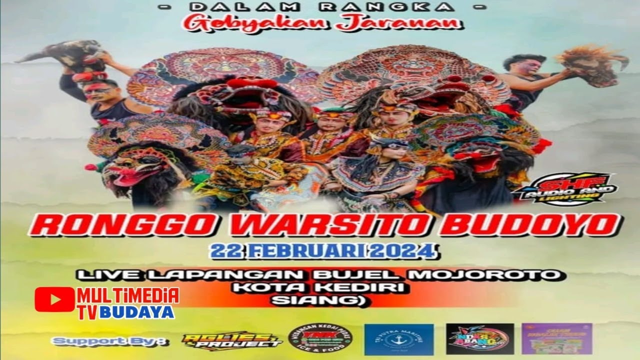 🔴Live jaranan ronggo warsito budoyo bujel mojoroto kediri - YouTube