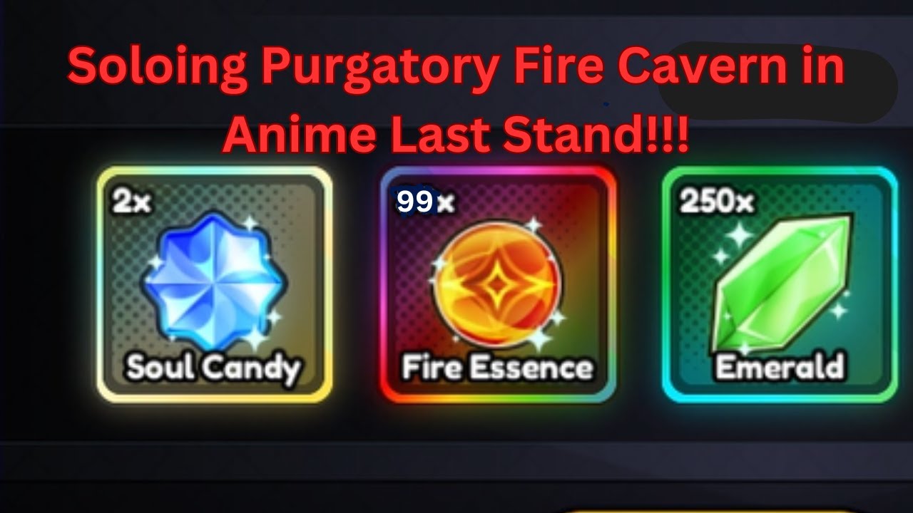 How to Solo Purgatory Fire Cavern in Anime Last Stand!! - YouTube