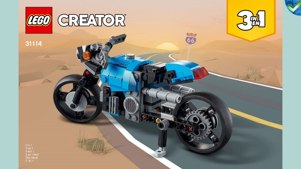 31114 B Classic motorcycle with kickstand LEGO® Creator Manual ...