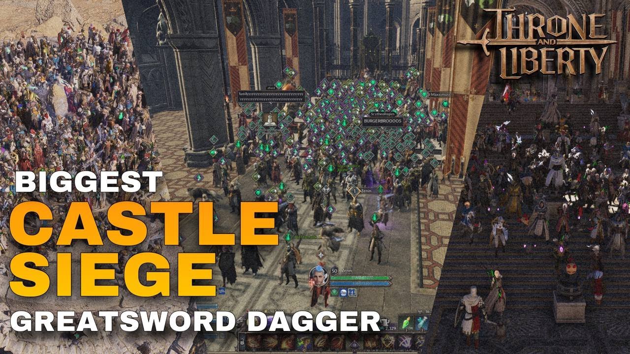 BIGGEST FIRST EVER CASTLE SIEGE EVENT | 1500 + PLAYERS GvG | CLAPPING ...