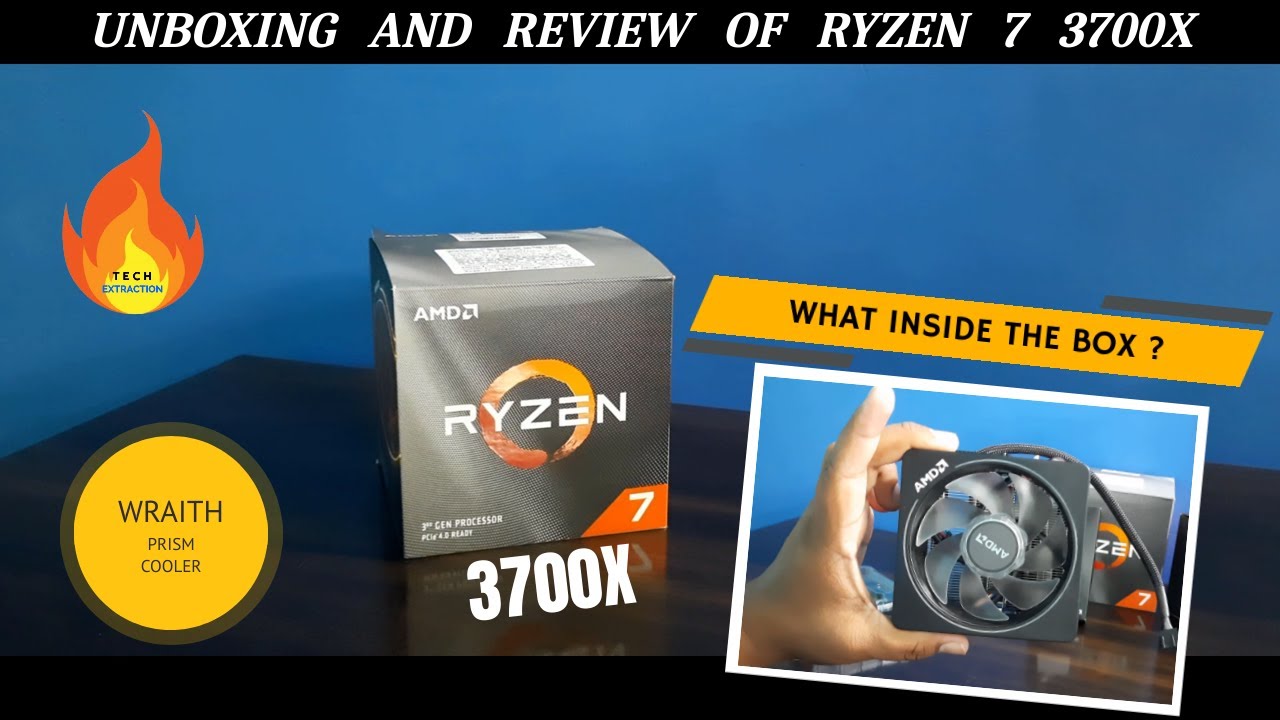 What inside the box of Ryzen 7 3700x ? | Unboxing of Ryzen 7 3700X ...