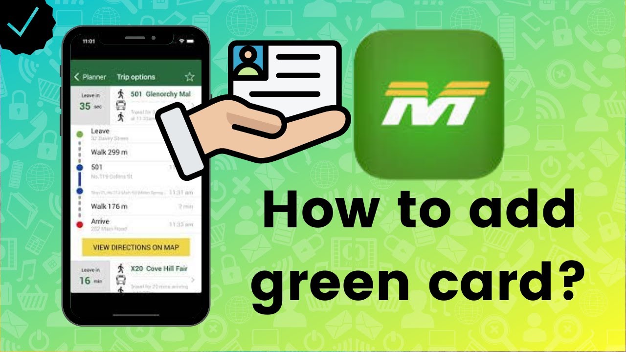 How to add green card on Metro Tas? - YouTube