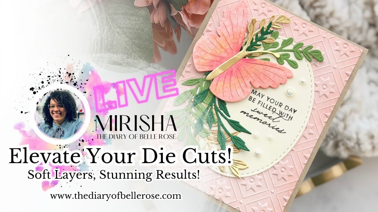 LIVE with Mirisha! Quick and Easy Card Using Scrapbook.com latest ...