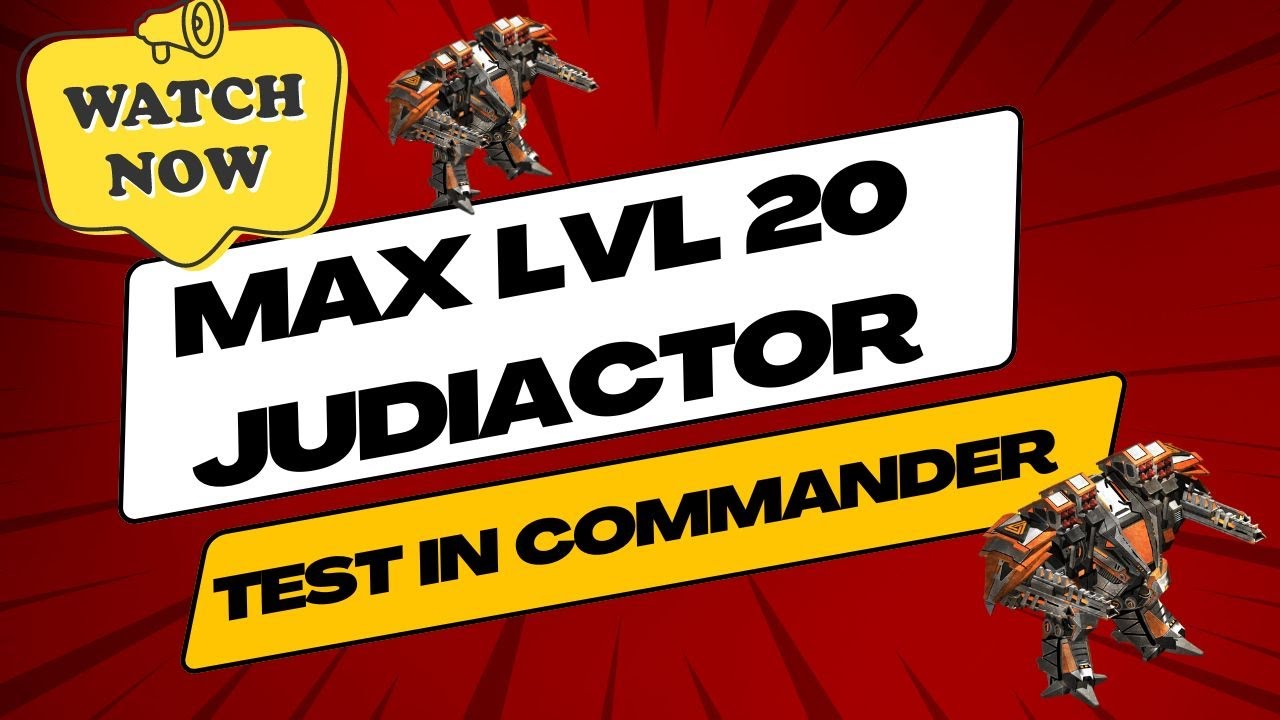 War Commander Max Level 20 Judicator Test In Commander Base Watch It ...