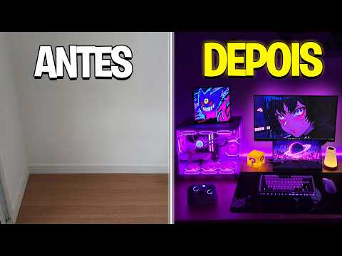 A ÚLTIMA REFORMA DO MEU QUARTO GAMER! 🔥 (PROJETO SETUP NO AP)