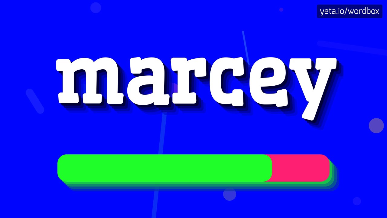 MARCEY - HOW TO PRONOUNCE IT!? - YouTube