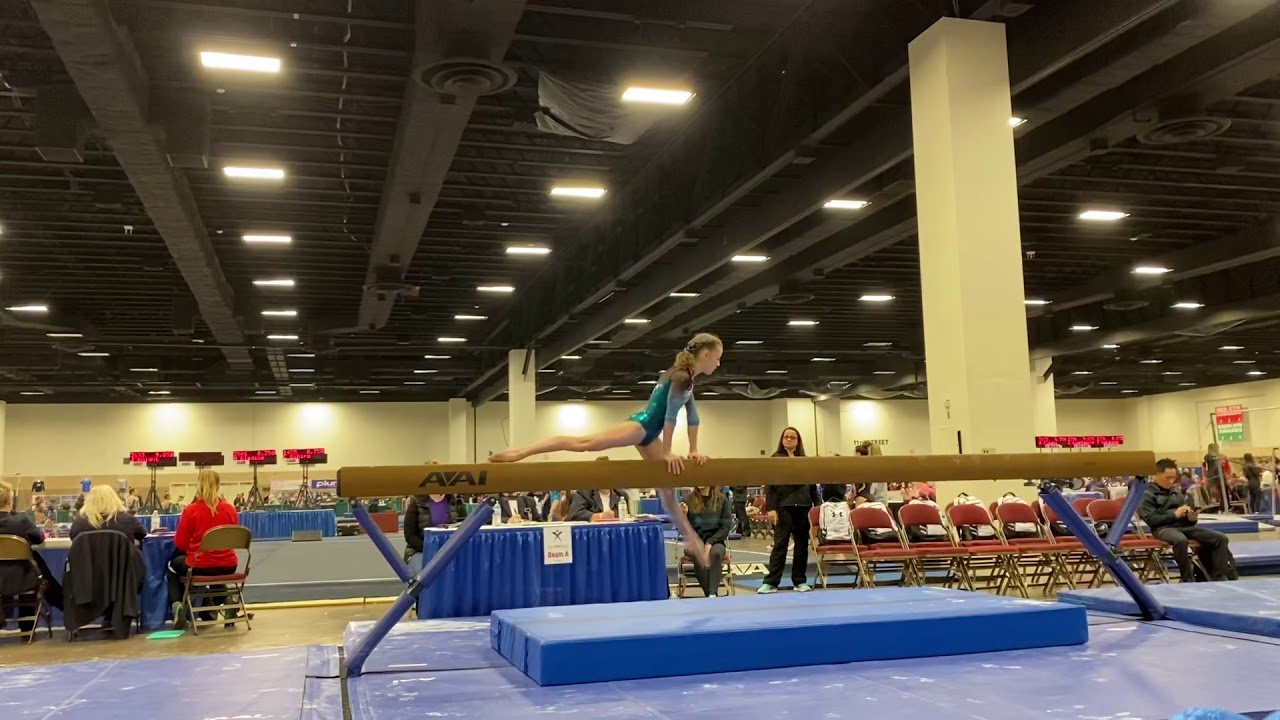 Level 9 Beam Routine - YouTube