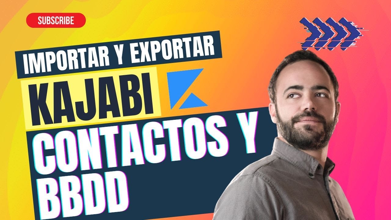 Cómo importar y exportar contactos y bases de datos en KAJABI - YouTube