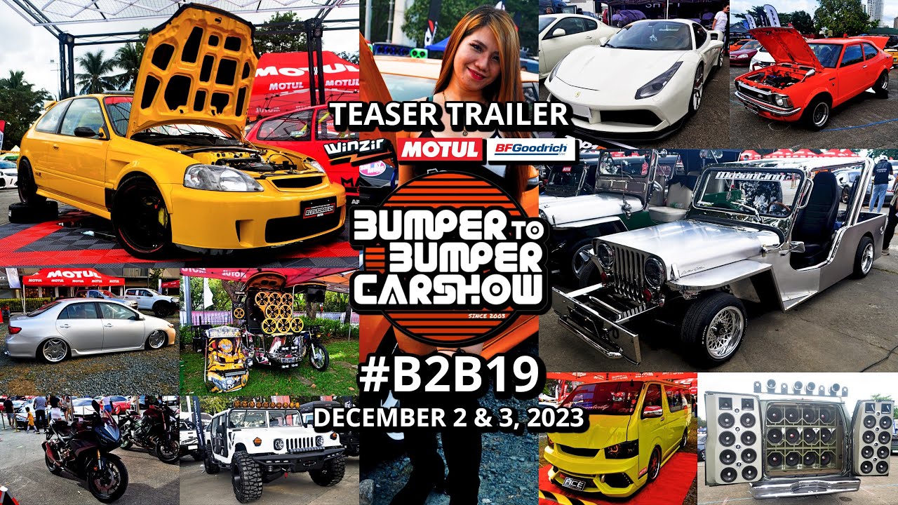 Teaser Trailer | Bumper to Bumper XIX Manila Car Show 2023 | #B2B19 ...