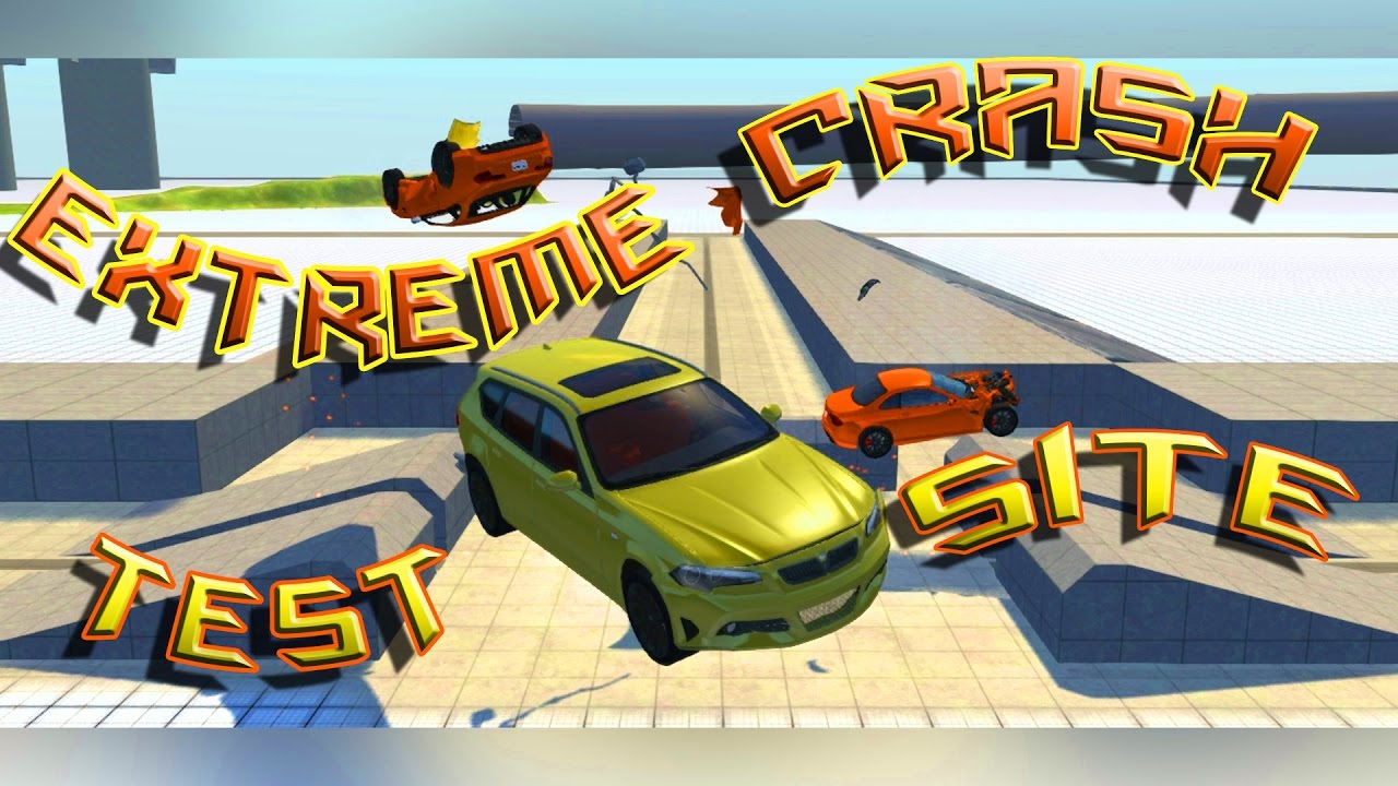 BeamNG. Drive: Extreme Crash Test Site (My First Map I Made) - YouTube
