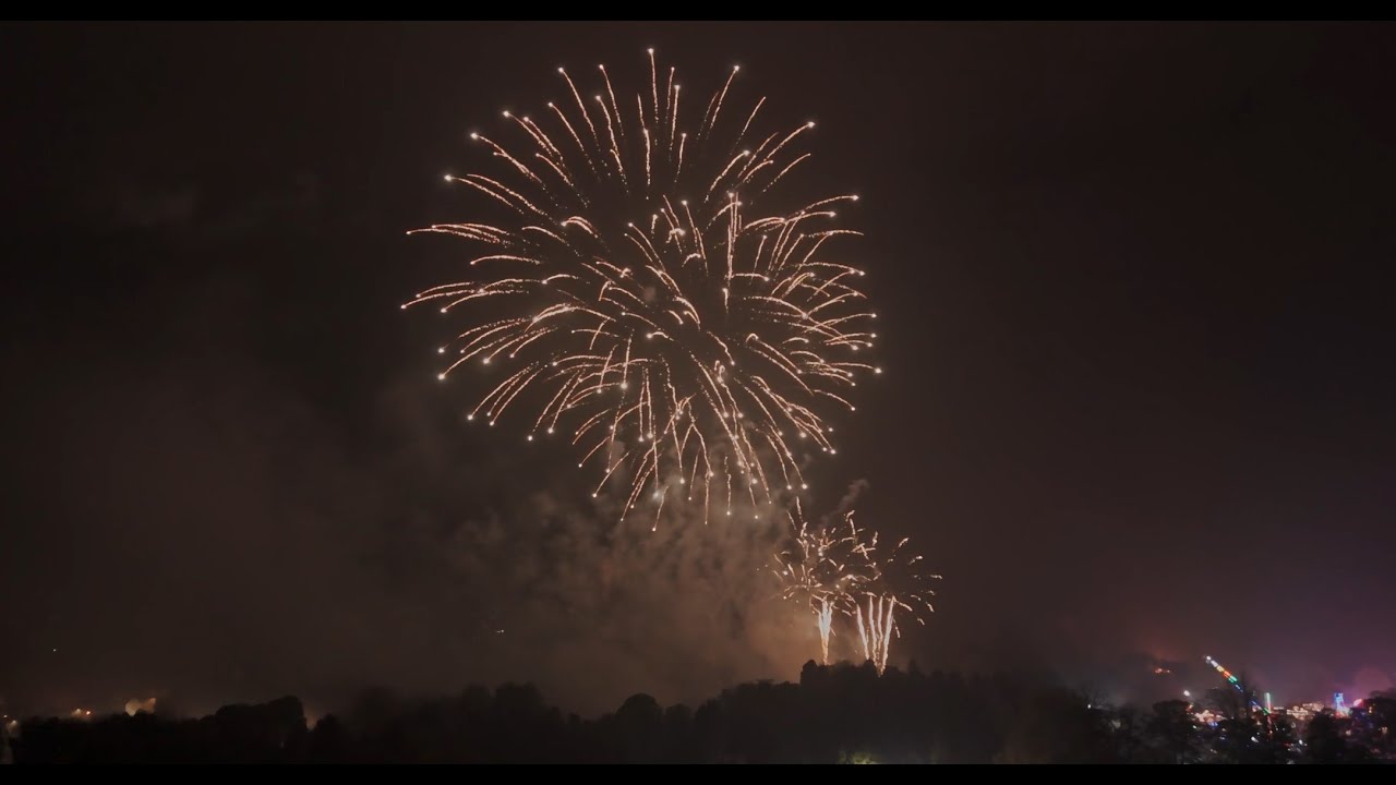 HIMLEY HALL FIREWORKS CAUGHT ON DRONE - YouTube