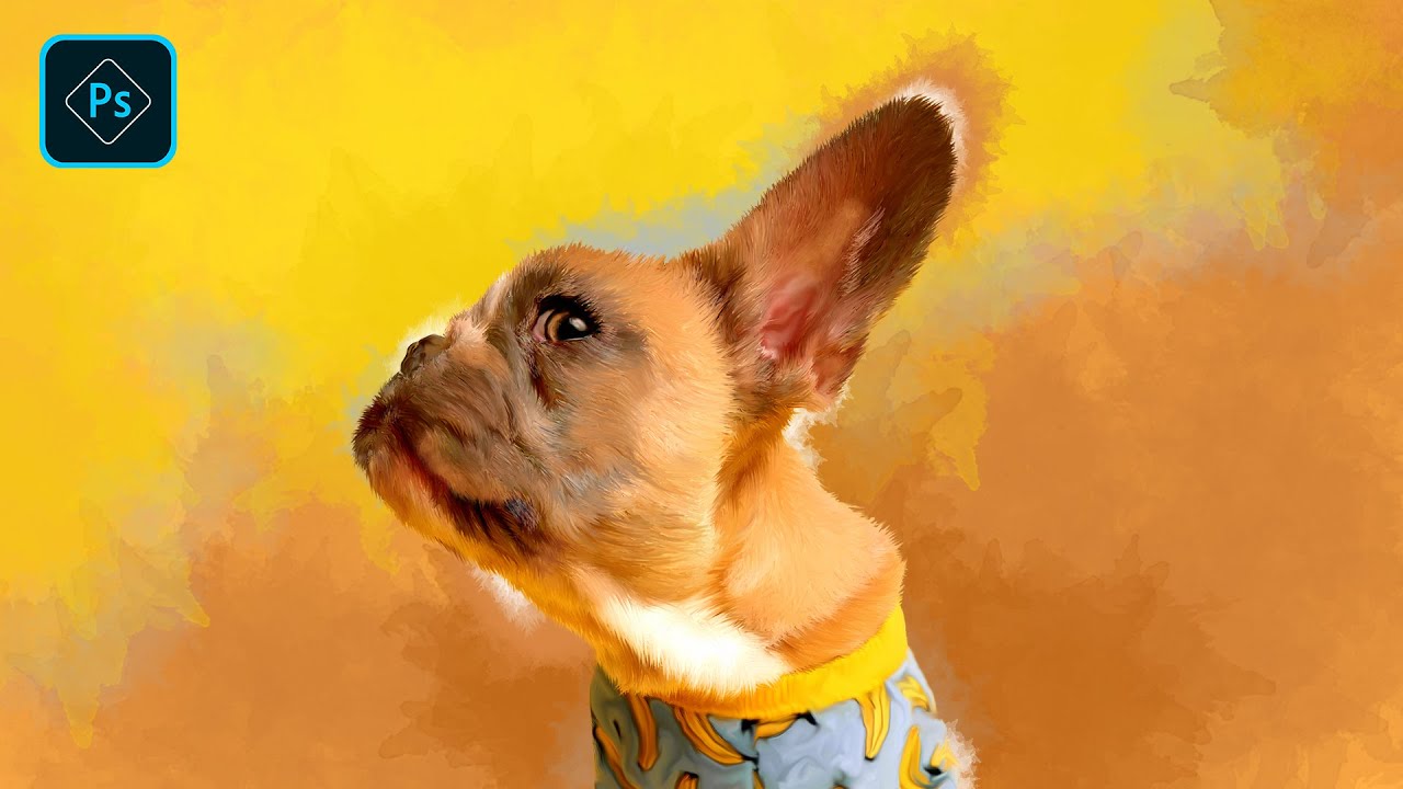 Digital Painting in Photoshop - Create Digital Portrait - YouTube