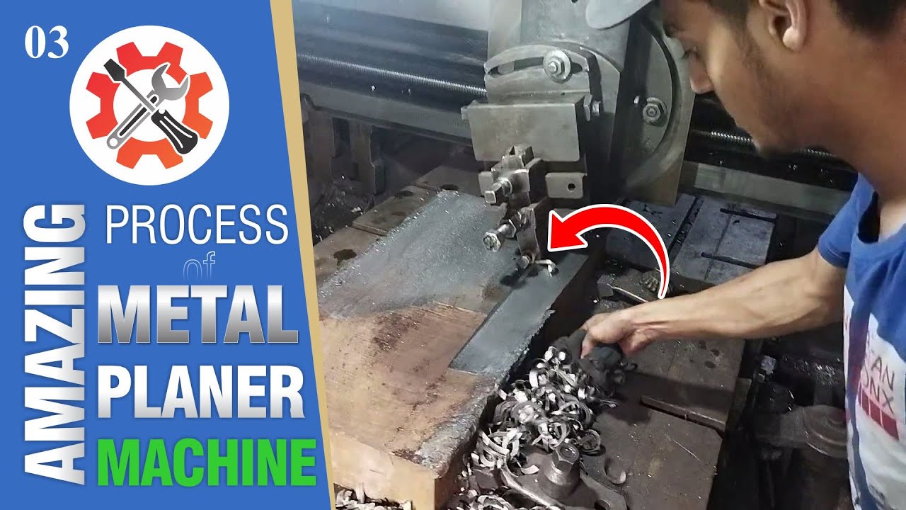 Shaping metal with a Planer | Amazing Metal Planer Machine Process ...