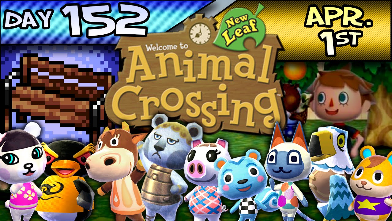 Animal Crossing: New Leaf – Day 152 – Apr. 1 – April Fools' Day! - YouTube