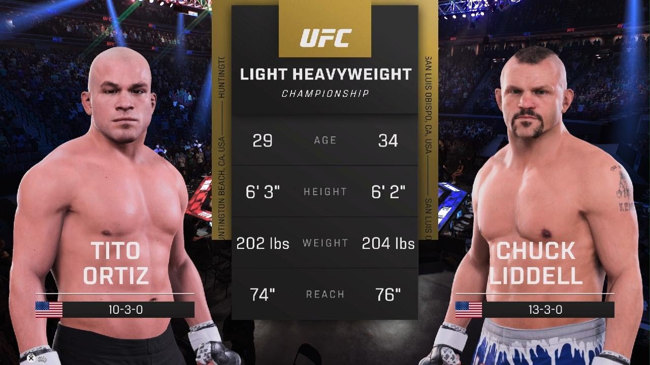TITO ORTIZ vs. CHUCK LIDDELL - Light Heavyweight Title (CSG Fight Night ...