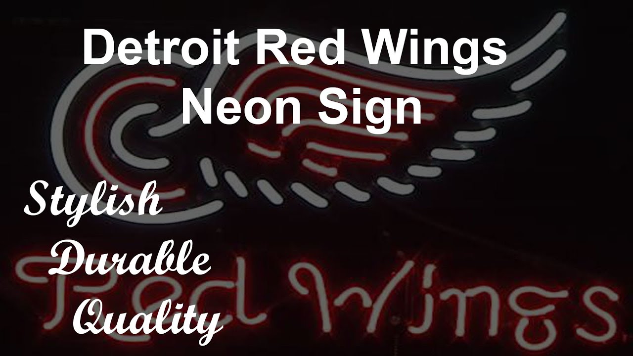 Detroit Red Wings Neon Sign | Is A Great Decorations In Your Home Or ...